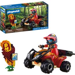 Konstruktions-Spielset Playmobil "Offroad Quad (72064), City Action", bunt, Spielbausteine, Kinder, Kunststoff, Konstruktions-Spielset