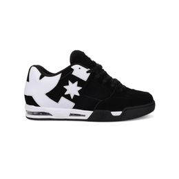 Sneaker DC Shoes "DC Command", Herren, Gr. 6(38), schwarz-wei&szlig; (schwarz, wei&szlig;), Obermaterial:50.46% Leder, 49.54% Synthetikmaterial;, Schuhe Sneaker