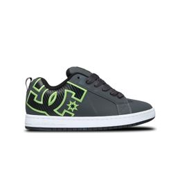 Sneaker DC Shoes "Court Graffik", Herren, Gr. 10 (43), gr&uuml;n (grau, schwarz, gr&uuml;n), Obermaterial:57.05% Leder, 28.2% Synthetikmaterial, 13.87% Microfaser, 0.88% Textil;, Schuhe Sneaker