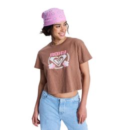 T-Shirt Roxy "Endless Weekends", Damen, Gr. L, braunie, Obermaterial: 100% Walkfrottier;, Shirts T-Shirt