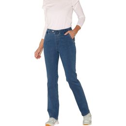Damen Schlupfjeans mit 2 Taschen vorne blue-stone-washed, Gr&ouml;&szlig;e 46
