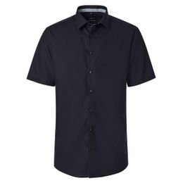 Venti Herren Businesshemd "Venti Businesshemd Kurzarm uni"schwarz, Gr. 45, unifarben, 100% Baumwolle, Hemden