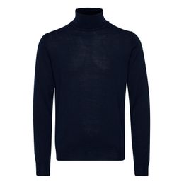 Casual Friday Herren Strickfleece-Pullover "Strickpullover CFKonrad", blau, Gr. S, Obermaterial: 50% Wolle WO. 50% Polyacryl PAN., Pullover