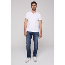 CAMP DAVID Herren Regular-fit-Jeans, blau, Gr. 30, Abriebeffekte, Denim/Jeans, Material: 98% Baumwolle, 2% Elasthan, Zusatz: Enth&auml;lt nichttextile