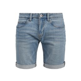 Jeansshorts INDICODE "Jeansshorts IDQuentin", Herren, Gr. XXL, N-Gr, blau (blau wash), Web, Obermaterial: 98% Baumwolle CO. 2% Elasthan EL., unifarben, Basic, regular fit kurz, Jeans Jeansshorts