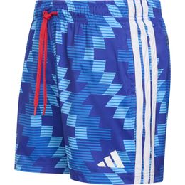 Adidas FB AOP SH 5IN Badehose Herren - Gr&ouml;&szlig;e S - blau