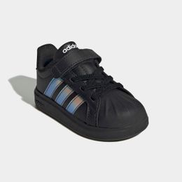 Sneaker adidas Sportswear, M&auml;dchen, Gr. 25, ftwwht2, irides, cwei&szlig;, Synthetik, Schuhe Sneaker, inspiriert vom Design des adidas superstar, f&uuml;r Kinder