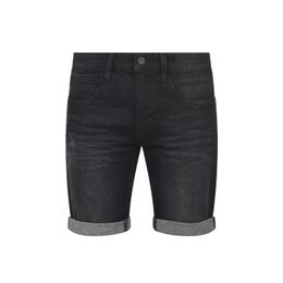 Jeansshorts INDICODE "Jeansshorts IDQuentin", Herren, Gr. S, N-Gr, schwarz, Web, Obermaterial: 98% Baumwolle CO. 2% Elasthan EL., unifarben, Basic, regular fit kurz, Jeans Jeansshorts