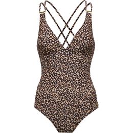 Lascana Badeanzug Badeanzug Damen - Gr&ouml;&szlig;e 40 / C/D - braun