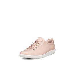 Schn&uuml;rschuh Ecco "Ecco Soft 2.0", Damen, Gr. 40, rosa (ros&eacute;), Leder, Schuhe Schn&uuml;rschuh, Freizeitschuh, Halbschuh, Schn&uuml;rschuh mit dezenter Logo Pr&auml;gung