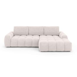Ecksofa OTTO HOME "AZITA L-Form, 270 cm - OTTO. Verl&auml;ssliche Qualit&auml;t.", beige, B:270cm H:84cm T:166,5cm, 100% Polyester, Sofas, Ecksofa, wahlweise als Schlafsofa m. Bettkasten, Bubble-Optik