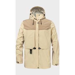Sch&ouml;ffel Outdoorjacke SCH&Ouml;FFEL "2L Jacket Style Maghera WMN", Damen, Gr. 36, 4105, beige, Oberstoff: 100% Polyester; (Membran: Polyurethan); Futter: 100% Polyester, regular fit, hoch geschlossener Ausschnitt, Jacken Outdoorjacke