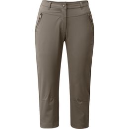 3/4-Hose DEPROC Active "KENORA PIRATE WOMEN", Damen, Gr. 36 (S), Normalgr&ouml;&szlig;en, braun, 97% Polyester; 3% Elasthan, Hosen 3/4-Hose, auch in Gro&szlig;en Gr&ouml;&szlig;en erh&auml;ltlich