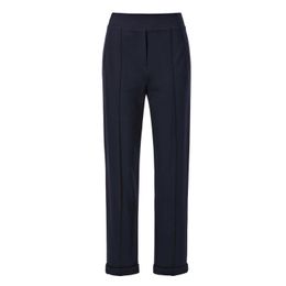 GOLDNER Damen Schlupfhose "Blaue Jerseyhose CARLA aus Viskosemix", blau, Gr. 38, Obermaterial: 67% Viskose CV. 27% Polyamid PA. 6% Elasthan EL.,