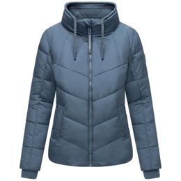 Steppjacke Navahoo "Steppjacke Liebesfee 14", Damen, Gr. L, blau (dusty blau), Obermaterial: 100% Polyester Pol. recyc.. Obermaterial: Futter: 100% Polyester Pol. recyc.. 100% Polyester Pol. recyc.., Jacken Steppjacke
