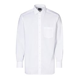 OLYMP Herren Businesshemd "OLYMP Luxor, Modern Fit, New Kent mit extra langem Arm"wei&szlig;, Gr. 45, 100% Baumwolle, Hemden