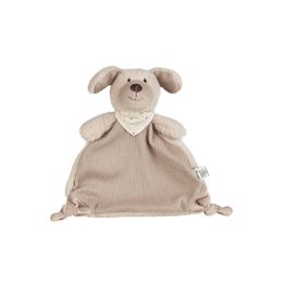 Schmusetuch Sterntaler "Schmusetuch M HUND Lucky", Baby, beige (sand), Obermaterial: 100% Polyester PES., Schnuffelt&uuml;cher Schmusetuch