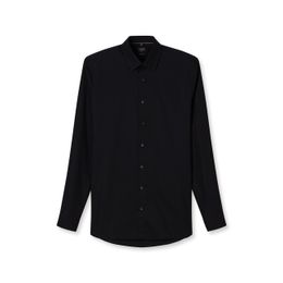OLYMP Herren Businesshemd "OLYMP No. Six, Super Slim, Urban Kent mit extra langem Arm", schwarz, Gr. 39, 97% Baumwolle, 3% Elastolefin, Hemden