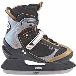 Schlittschuhe Rebel "EXPRESS" Gr. 44, schwarz (schwarz, silber, gold), Inlineskates_Rollschuhe, 44/45 (bis ), Nylon, Schlittschuhe