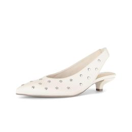 Gabor Damen Slingpumps "Slingpumps", Gr. 40, beige, Schuhe