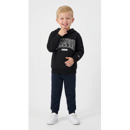 Kapuzensweatshirt Champion "COLLEGE Terry Hoodie Large Logo", Jungen, Gr. XXL (176), nbk, Obermaterial: 82% Baumwolle, 18% Polyester, Sweatshirts Kapuzensweatshirt, f&uuml;r Kinder, mit Kapuze, sportlicher Stil, weiches Material
