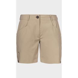 Sch&ouml;ffel Shorts SCH&Ouml;FFEL "CIRC Shorts Style Smue WMN", Damen, Gr. 38, Normalgr&ouml;&szlig;en, 4705, beige, Oberstoff: 100% Polyester; Futter Tasche: 100% Polyester, Hosen Shorts
