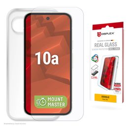 Displex Displayschutzglas "Real Glass Screen Protector inkl. Case mit MountMaster", transparent, B:9,2cm H:2,5cm T:20,5mm, Displayfolien, Displayschutzfolie, Schutzfolie, Bildschirmschutz, kratz- & sto&szlig;fest, Displayschutzglas