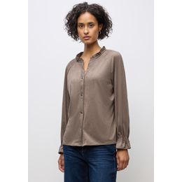 Street One Damen Tunika, braun, Gr. 44, unifarben, Stoff, 92% Polyester, 8% Elasthan, Tuniken, im Tunika-Style