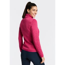 CMP Damen Strickfleecejacke "KNITTED MELANGE FLEECE WOMAN JACKET"magenta, ligh, Gr. 38, Strick, Obermaterial: 100% Polyester, Jacken, mit