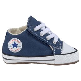 Sneaker Converse "Kinder Chuck Taylor All Star Cribster Canvas Color-Mid", M&auml;dchen, Gr. 17, blau (navy, natural, ivory, wei&szlig;), Textil, unifarben, Schuhe Sneaker, f&uuml;r Babys mit Klettverschluss