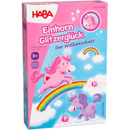 Spiel Haba "Einhorn Glitzergl&uuml;ck Wolkenschatz", bunt, Spiele, Kinder, Holz, Kunststoff, Pappe, Spiel, Made in Germany