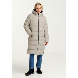 Daunenmantel Jack Wolfskin "FROZEN PALACE COAT W RDS", Damen, Gr. L (42/44), beige (palesand), Obermaterial: 100% Polyester. F&uuml;llung: 90% Entendaune, 10% sonstige Fasern, M&auml;ntel Daunenmantel