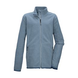 Fleecejacke Killtec "KOS 162 BYS FLC JCKT", Jungen, Gr. 128, hellblau, Obermaterial: 100% Polyester, Jacken Fleecejacke, Leichte, bequeme Fleecejacke mit 2-Wege-Stretch f&uuml;r Kinder