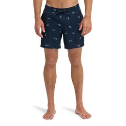 Boardshorts Quiksilver "Stretch Printed Volley 16", Herren, Gr. XS, schwarz navy spaced out, Obermaterial: 92% Microfaser, 8% Elasthan;, Hosen Boardshorts