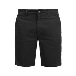 !Solid Chinoshorts SOLID "Chinoshorts SDLomego", Herren, Gr. L, N-Gr, schwarz, Obermaterial: 98% Baumwolle CO. 2% Elasthan EL., Hosen Chinoshorts