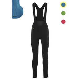 Fahrradhose Gonso "SITIVO TI BIB W", Damen, Gr. 42, Normalgr&ouml;&szlig;en, blau, 57% Polyamid, 28% Polyester, 15% Elasthan, Hosen Fahrradhose, Damen Radhose, Radlerhose mit speziellem Sitzpolster, Tight Fit