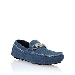Philipp Plein Herren Mokassin "Mokassin", Gr. 4108, middleblau, Schuhe