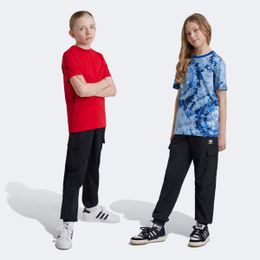 Sporthose adidas originals "KIDS", Damen, Gr. 128, N-Gr, schwarz (schwarz,), Obermaterial: 100% Polyamid, Hosen Sporthose