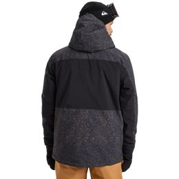 Snowboardjacke Quiksilver "Sycamore Printed 10K", Herren, Gr. M, mountain static schwarz, Obermaterial: 55% Microfaser, 45% Microfaser;, Jacken Snowboardjacke