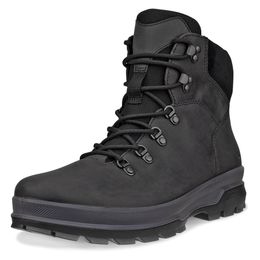 Schn&uuml;rboots Ecco "Rugged Track Wp Lace Boot", Herren, Gr. 43, schwarz, Leder, Textil, Schuhe Schn&uuml;rboots, Winterboots, Outdoorboots, Schn&uuml;rstiefelette, FLUIDFORM-Technologie&trade;