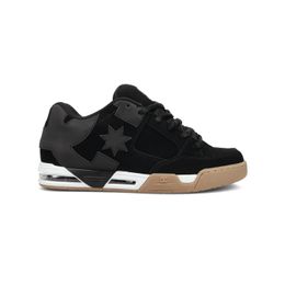 Sneaker DC Shoes "DC Command", Herren, Gr. 13(47), schwarz, gum, Obermaterial:50.46% Leder, 49.54% Synthetikmaterial;, Schuhe Sneaker