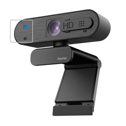 Hama Full HD-Webcam "PC Webcam f&uuml;r Laptop PC, Streaming, Chatten mit Mikrofon, Windows Mac", schwarz, B:6,5cm H:4cm T:10cm, Camcorder, Plug & Play, verschlie&szlig;bare Linse, Standfu&szlig;, Stativgewinde, drehbar, Full HD-Webcam