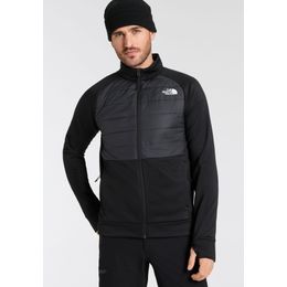 The North Face Herren Funktionsjacke, schwarz, Gr. XXL, unifarben, Web, Obermaterial: 100% Polyester, Jacken, mit Stehkragen, mit