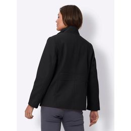 Classic Basics Damen Langjacke, schwarz, Gr. 48, unifarben, 100% Polyester, Jacken
