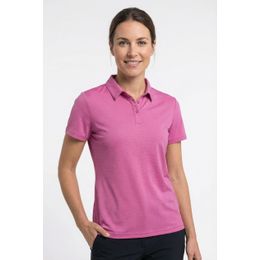 Sch&ouml;ffel Poloshirt SCH&Ouml;FFEL "CIRC Polo Shirt Tauron L", Damen, Gr. 40, fuchsia, Obermaterial: 100% Polyester, normal, Shirts, sportliche Passform, kurze &Auml;rmell&auml;nge, schnelltrocknend