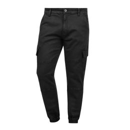 INDICODE Herren Cargohose "Cargohose IDBromfield", schwarz, Gr. S, Obermaterial: 98% Baumwolle CO. 2% Elasthan EL., Hosen