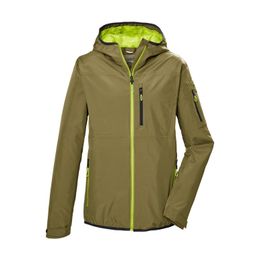 Outdoorjacke Killtec "KOS 110 MN JCKT", Herren, Gr. M, gr&uuml;n (moosgr&uuml;n), Obermaterial: 100% Polyester;Futter: 100% Polyester, Jacken Outdoorjacke, Funktionsjacke: leicht, wind- und wasserdicht, atmungsaktiv, packbar