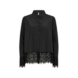 soyaconcept Damen Blusentop "Soya Concept Shirt SC-NETTI 87"9999 schwarz, Gr. S, Obermaterial: 53% Polyester, 47% Baumwolle, Blusen