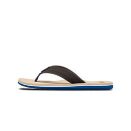 Sandale Quiksilver "Molokai Layback", Herren, Gr. 10 (43), beige (sand), Obermaterial:Obermaterial: Synthetikmaterial / Au&szlig;ensohle: Moosgummi;, Schuhe Sandale
