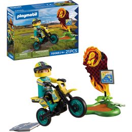 Konstruktions-Spielset Playmobil "Offroad Motorrad (72065), City Action", bunt, Spielbausteine, Kinder, Kunststoff, Konstruktions-Spielset, Made in Europe